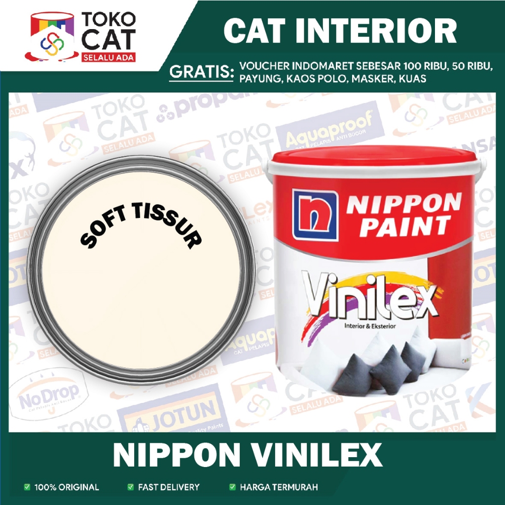 Jual CAT TEMBOK INTERIOR | NIPPON VINILEX INTERIOR TINTING ( SOFT ...