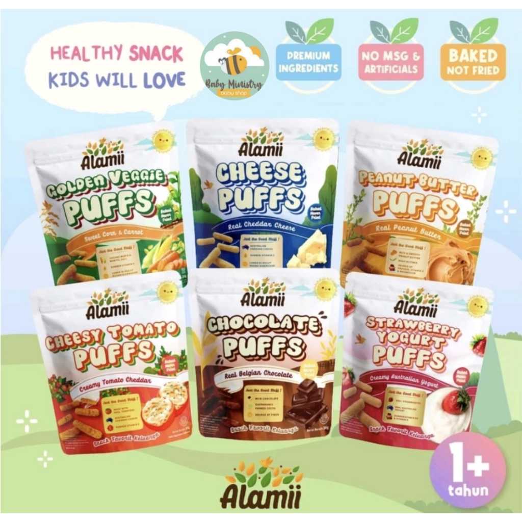 Jual ALAMII PUFFS SNACK SEHAT (BEST SELLER) MAKANAN BAYI) CEMILAN ANAK ...