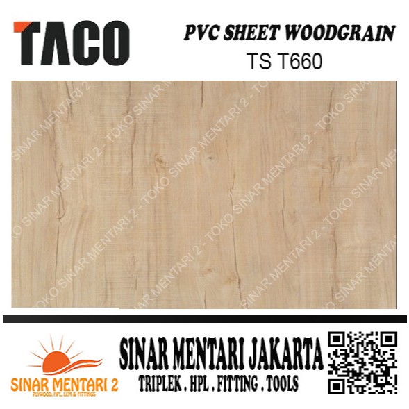 Jual TACO SHEET PVC WOODGRAIN TS T660 | Shopee Indonesia