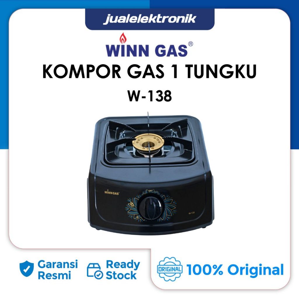 Jual Winn Gas W-138 W138 – Kompor Gas 1 Tungku Burner Alumunium Cor | Shopee Indonesia