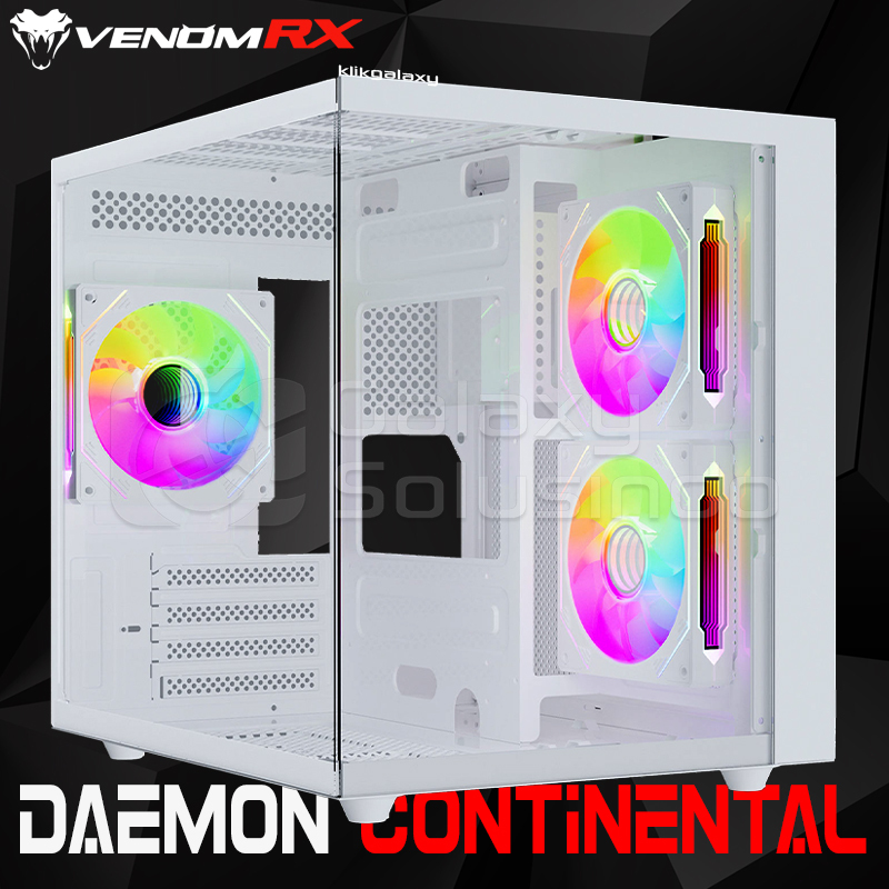 Jual VenomRX DAEMON CONTINENTAL S6 Tempered Glass M-ATX Gaming Case ...