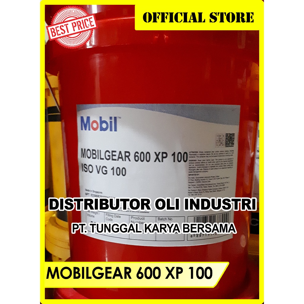 Jual MOBILGEAR 600 XP 100 ( OLI GEAR BOX - ISO VG 100 ) | Shopee Indonesia