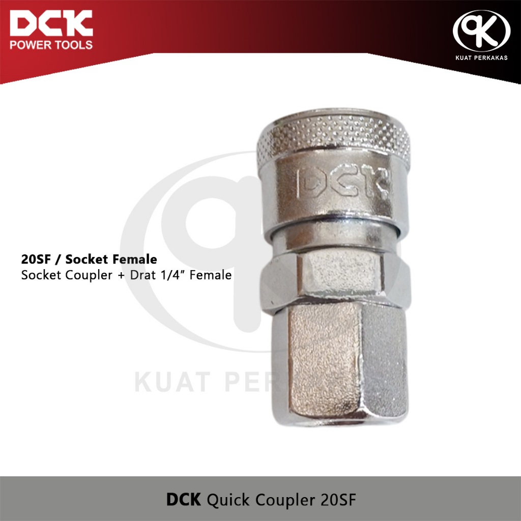 Jual Air Quick Coupler 20SF DCK Kupler 20 SF Socket Female Drat Dalam 1 ...