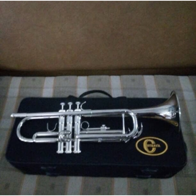 Jual Trumpet silver ostrava original complite tas | Shopee Indonesia