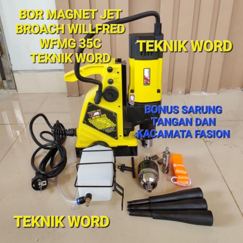 Jual MESIN BOR MAGNET JETBROACH WILLFRED WFMG-35 BOR MAGNET JET BROACH ...