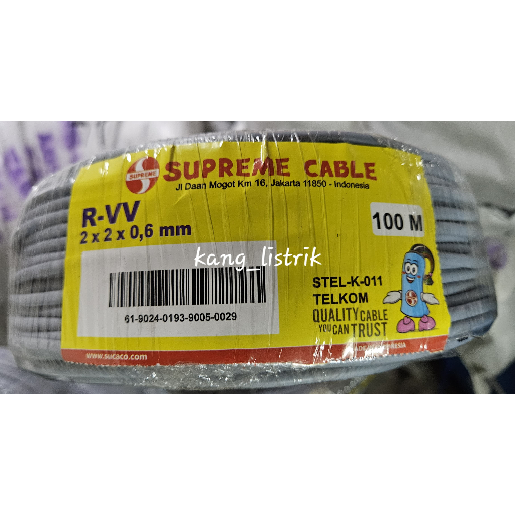Jual Kabel Telepon Supreme ITC RVV Isi 4 2x2x0.6 - 1Rol 100 Meter | Shopee Indonesia
