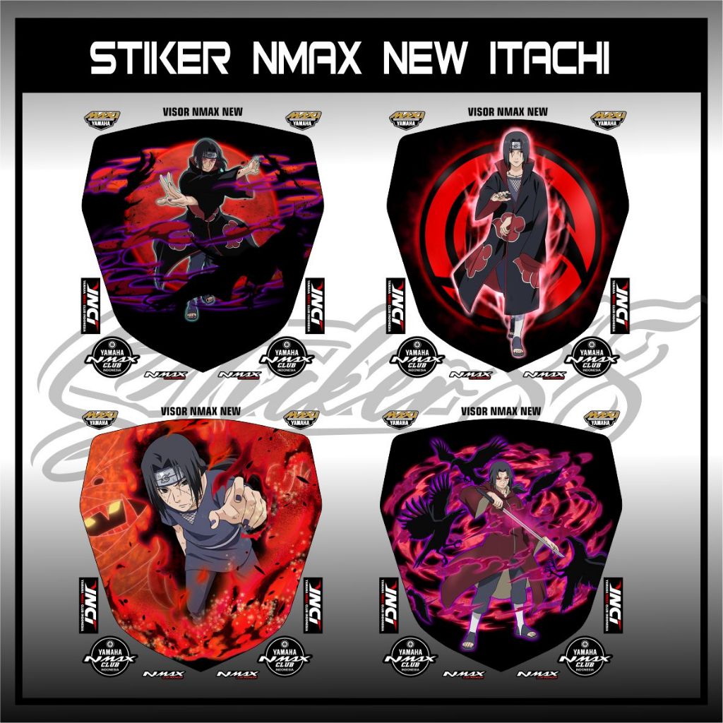 Jual STIKER VISOR WINDSHIELD NEW NMAX 2020 / 2021 ANIME ITACHI / DECAL ...