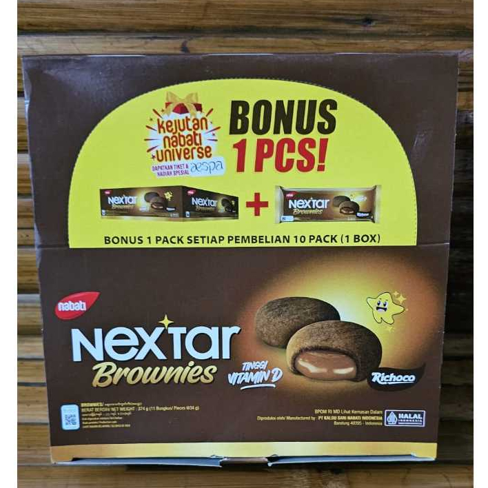 Jual Nextar Choco Brownies Cookies Choco Delight - 1 kotak isi 10 pcs ...