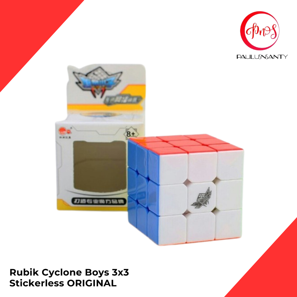 Jual Rubik 3x3 Cyclone Boys 3x3 Stickerless ORIGINAL | Shopee Indonesia