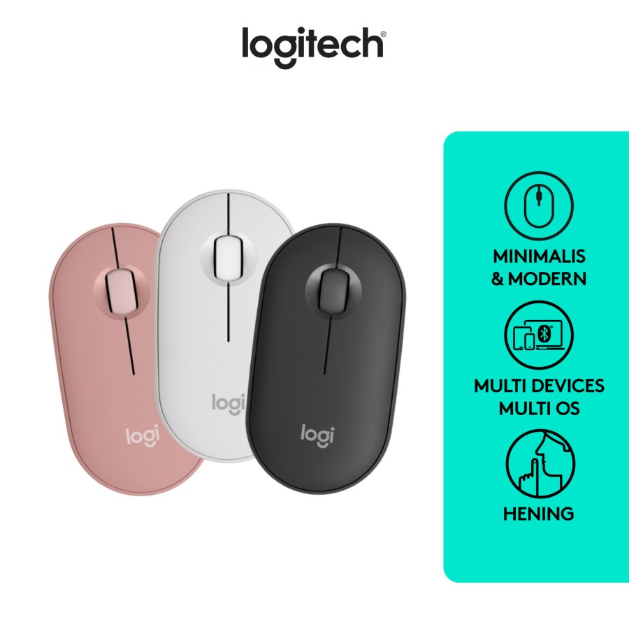Jual LOGITECH M350s PEBBLE 2 MOUSE WIRELESS BLUETOOTH M350 SLIM SILENT ...