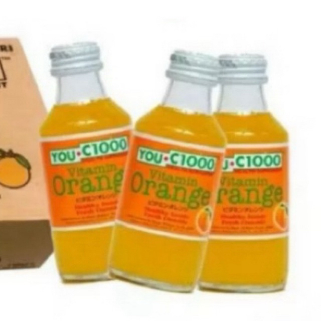 Jual YOU C 1000 ORANGE BOTOL KACA 140 ML | Shopee Indonesia