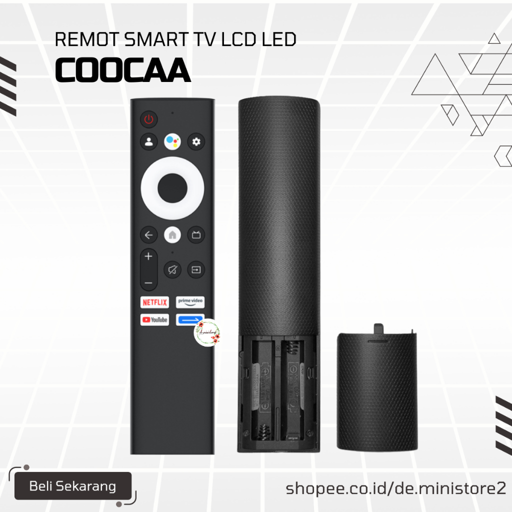 Jual Remote Remot TV Coocaa Android LED LCD Netflix Prime Video tipe ...