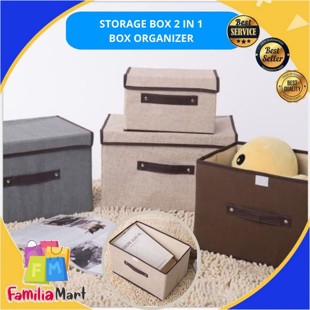 Jual Storage Box 2in1 Box Organizer Tempat Penyimpanan Baju Mainan ...
