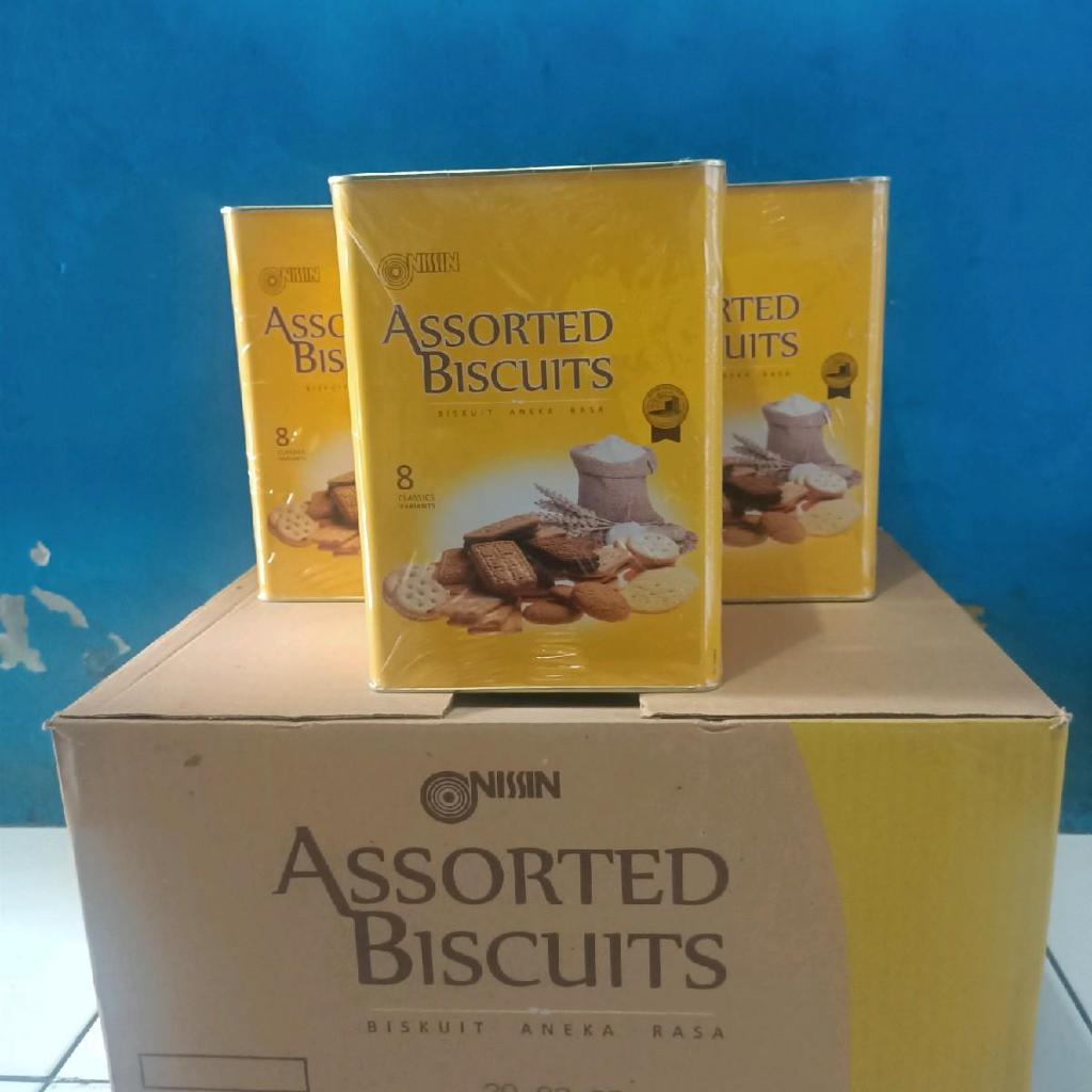 Jual Biskuit nissin kaleng kuning persegi 1100 gram/nissin assorted ...