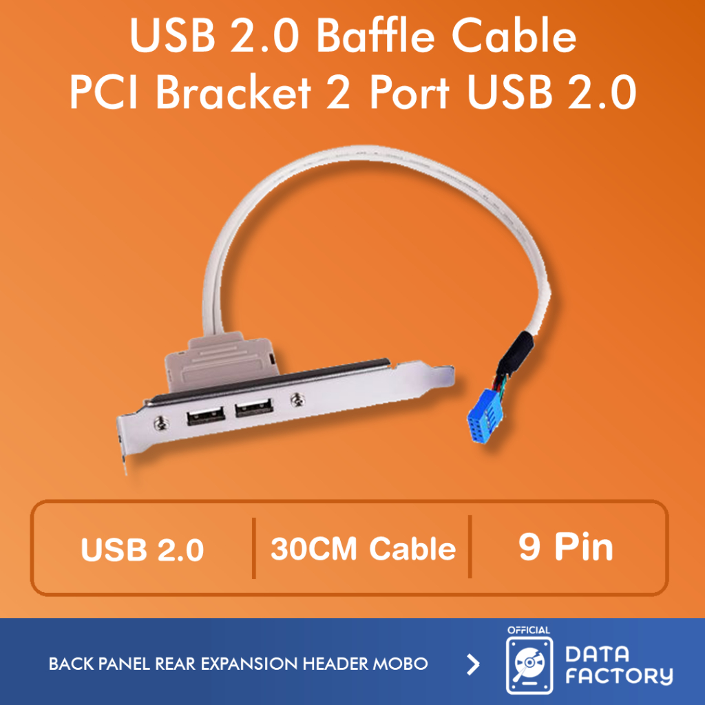 Jual Kabel Splitter USB 2.0 9Pin To 2 Port PC Cabang PCI Hub 9 Pin PCI ...