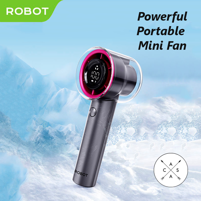 Jual Robot RT-BF26 Powerful Portable Mini Fan Kipas Angin 3000mAh LED ...