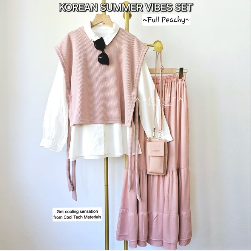 Jual ARDELITA FASHION HIJAB - Korean Summer Set With COOL TOUCH TECH | Setelan Rok Wanita Remaja ...