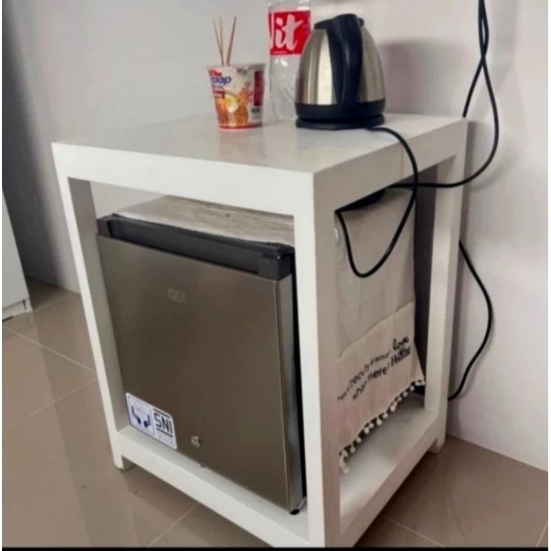 Jual meja kulkas mini/ meja dispenser meja dapur/ meja serbaguna ...