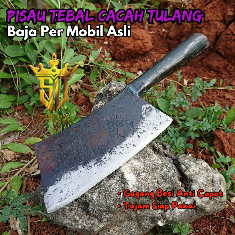 Jual Pisau Daging Baja TEBAL/ Pisau Daging Besar/ Pisau Cacah Tulang ...