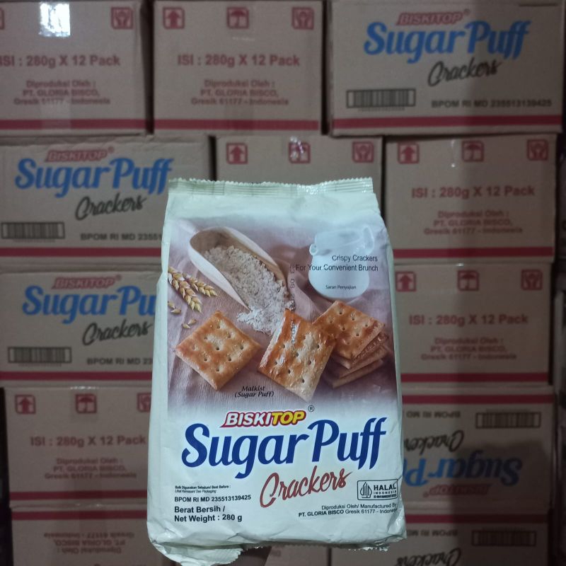 Jual sugar puff 280 gram 1 dus isi 12 pcs ( cocok buat sarapan ...