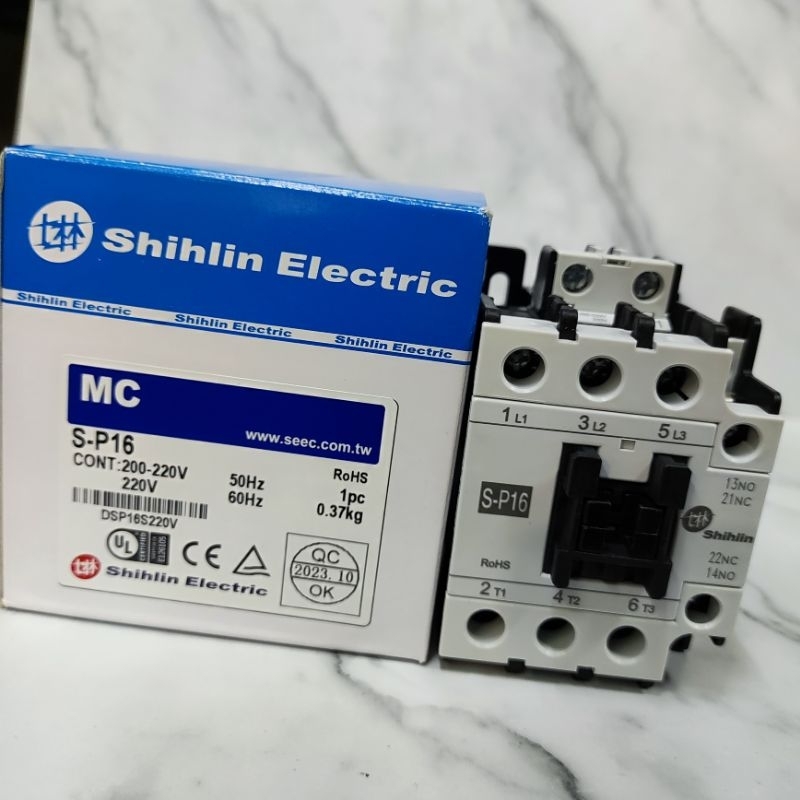 Jual SHIHLIN Magnetic Kontaktor Contactor 3phase SP11 SP15 SP16 SP21 SP25 220VAC 380VAC | Shopee ...