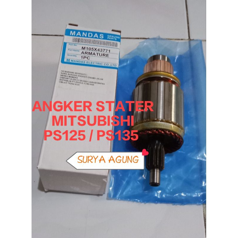 Jual ANGKER STATER / ARMATURE MITSUBISHI PS125 / PS135 MERK MANDAZ ...