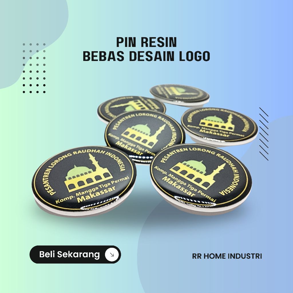 Jual Pin Resin Bebas Desain Custom Shopee Indonesia