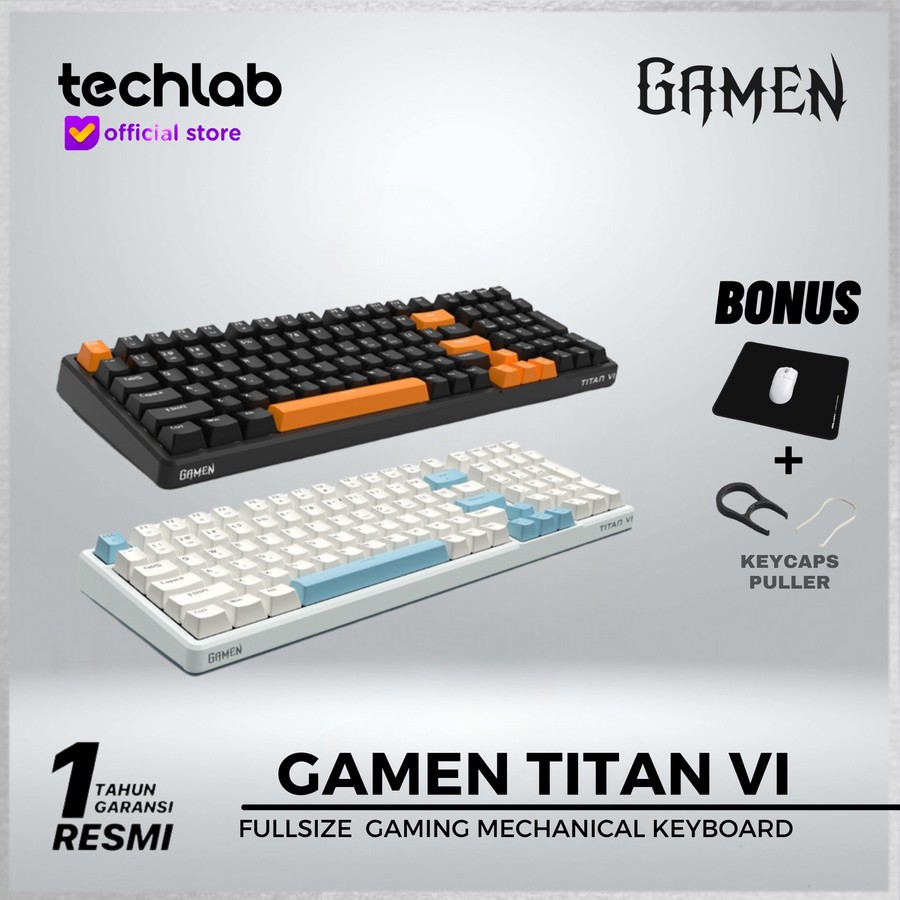 Jual Gamen Titan VI / 6 98% Layout 99 Keys Ergonomic Gasket Mechanical ...
