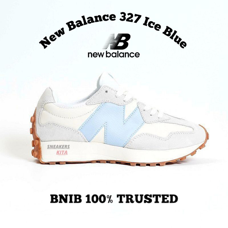 Jual Sepatu New Balance 327 Ice Blue WS327OU BNIB 100% Authentic ...