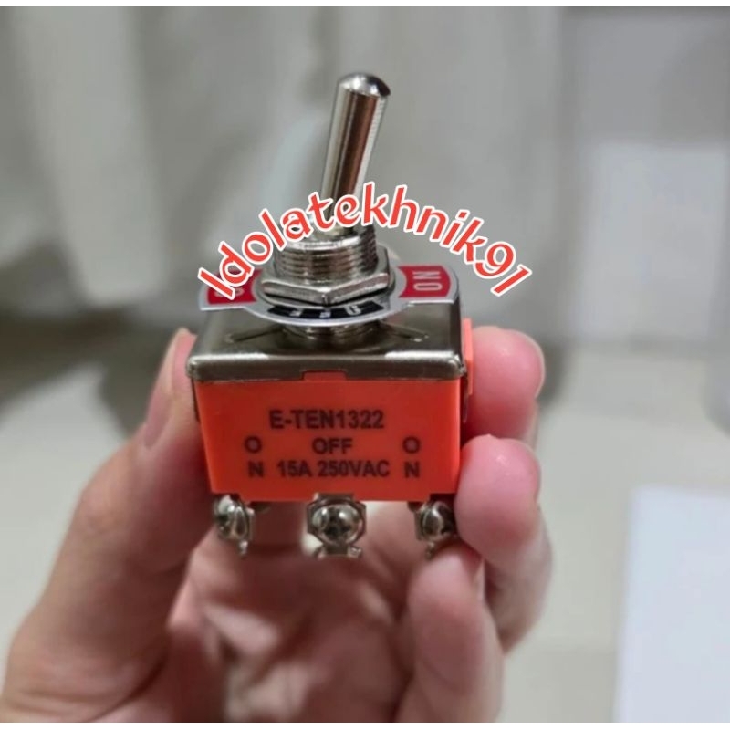 Jual SAKLAR TOGGLE 1322 ON OFF ON 6PIN SWITCH TOGLE 1322 ON OFF ON 6 ...