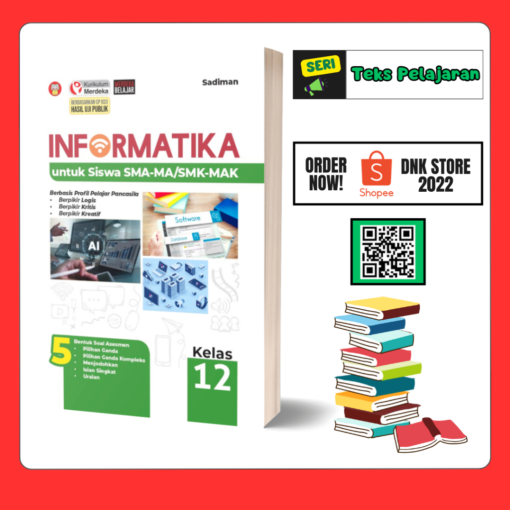 Jual Buku Informatika Kelas 12 SMA Paket Kurikulum Merdeka | Shopee ...