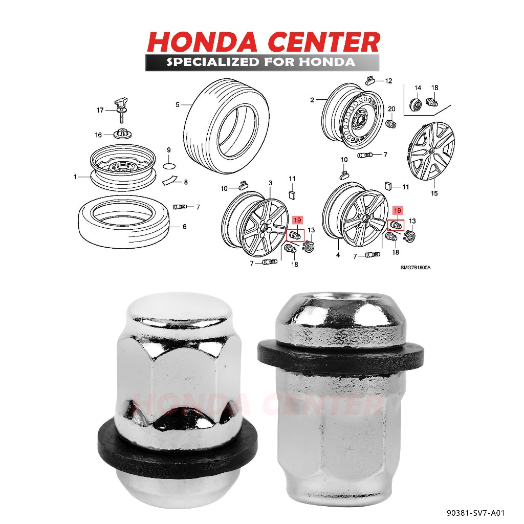 Jual Mur Baut Roda Panjang Mobil Honda Civic Wonder Nouva Lx Grand ...