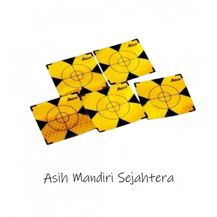 Jual Sticker Target Laser Leica 10cm x 10cm / Prisma Target Stiker ...