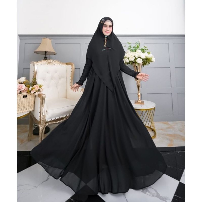 Jual Gamis Fatimah Syar'i Original By Arsyakayla / Gamis Syar'i ...