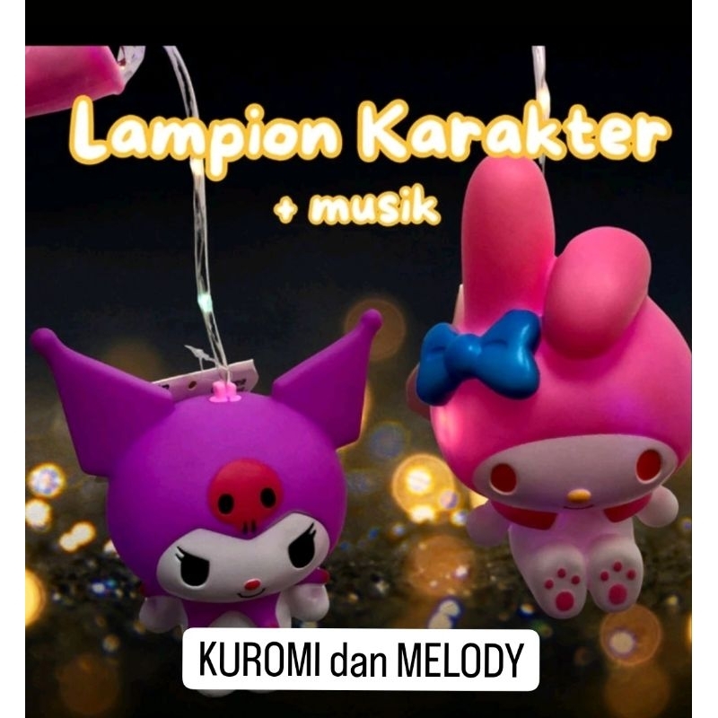 Jual LAMPION ANAK LANTERN KARAKTER KUROMI MELODY MOONCAKE FESTIVAL ...