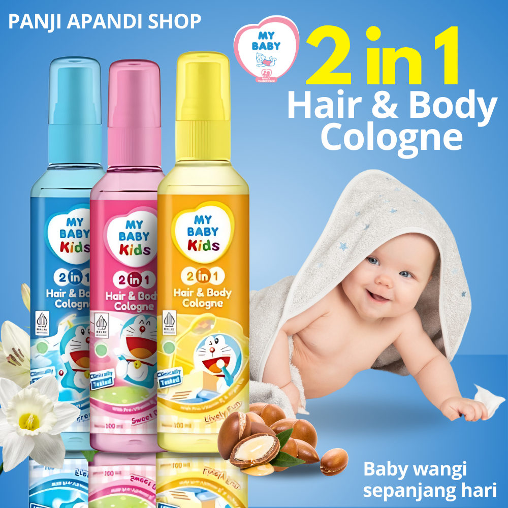 Jual MY BABY Kids 2 in 1 Hair & Body Cologne 100ml - Parfum Anak Segar ...