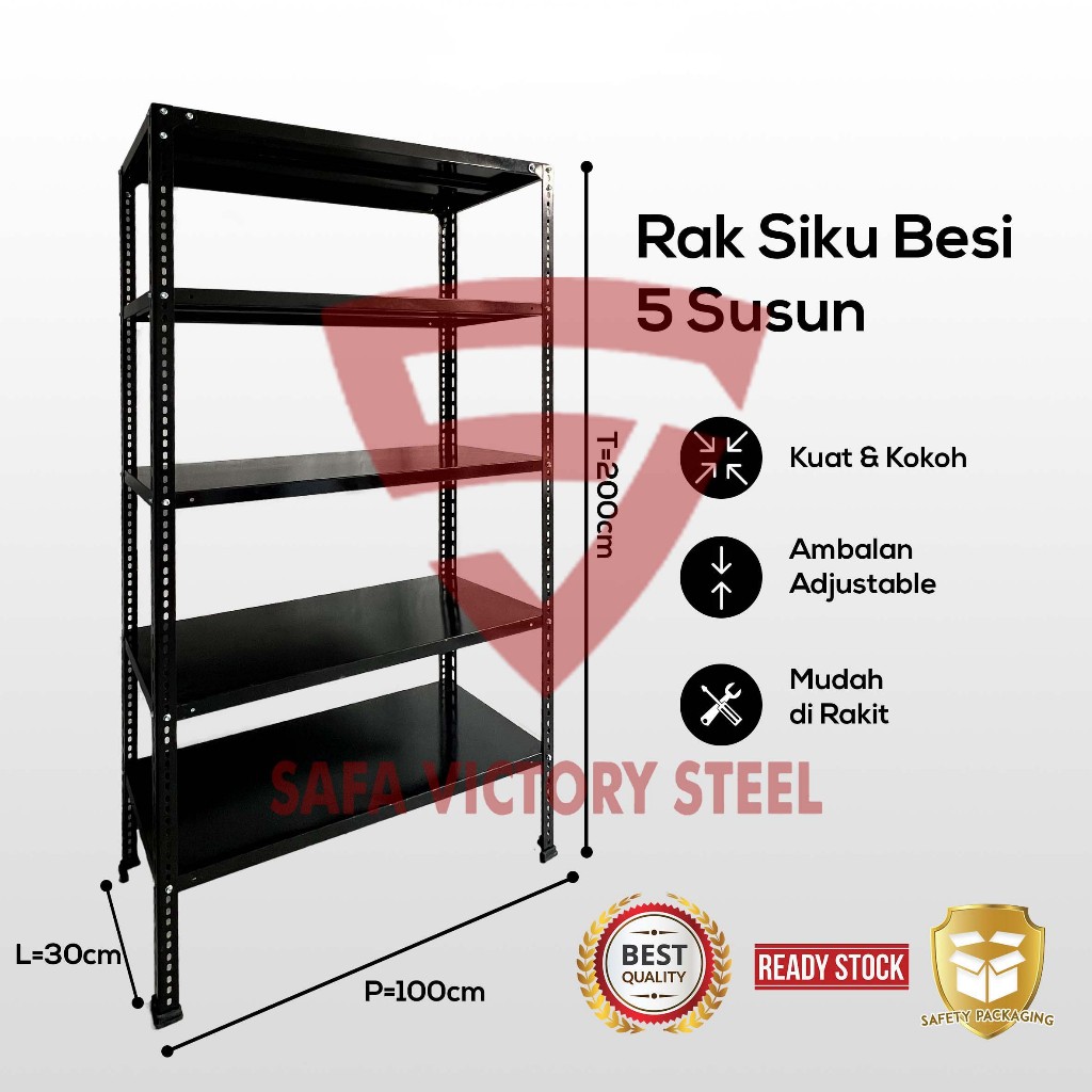 Jual RAK BESI 5 SUSUN - 100% BESI | Shopee Indonesia