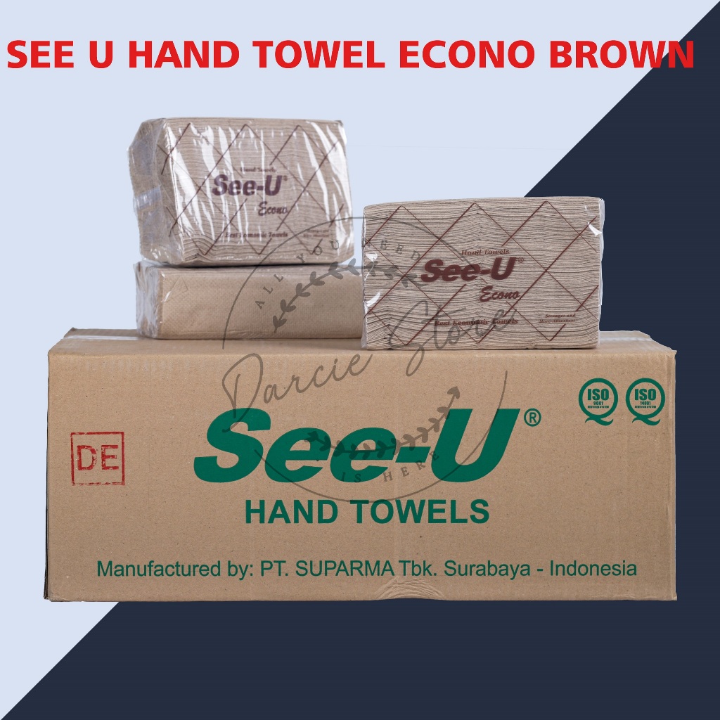 Jual TISSUE SEE-U HAND TOWEL ECONO BROWN 1 KARTON / SEE U HAND TOWEL ...
