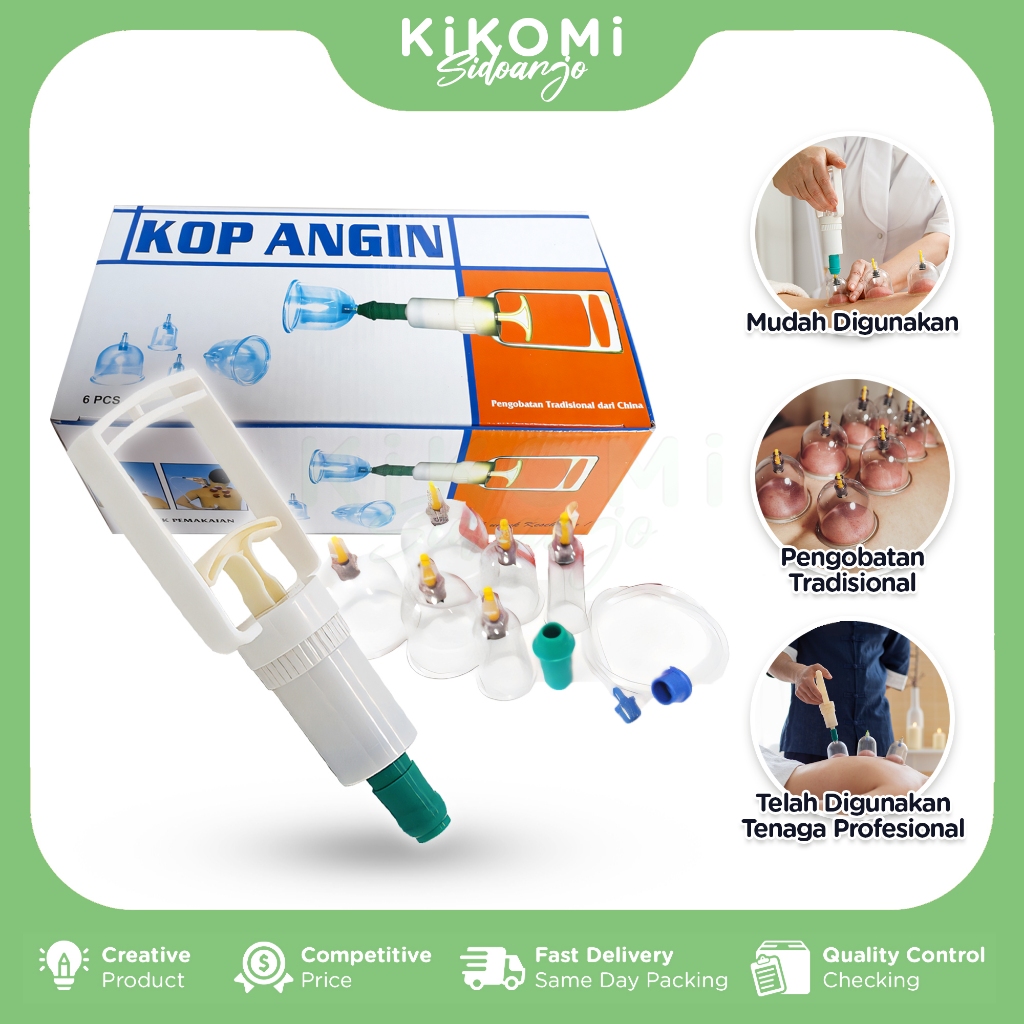 Jual Alat Bekam Terapi Tradisional Full Set Isi 6 Kop Angin Untuk ...