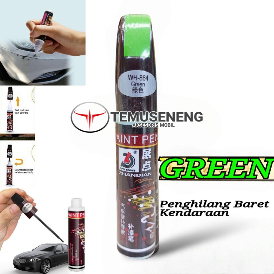 Jual Spidol Cat Green Hijau Penghilang Baret Lecet Noda Anti Goresan ...