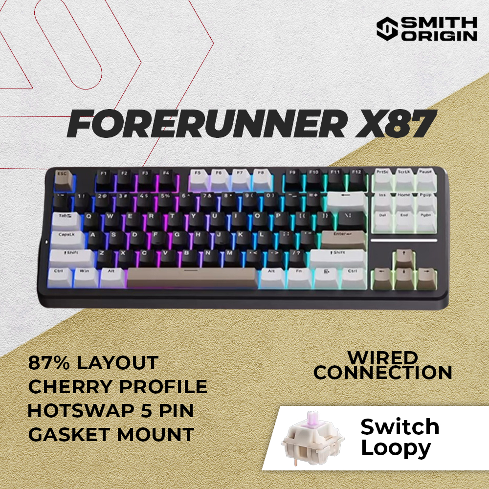 Jual EWEADN Forerunner X87 Gasket Wired Mechanical Keyboard | Shopee Indonesia