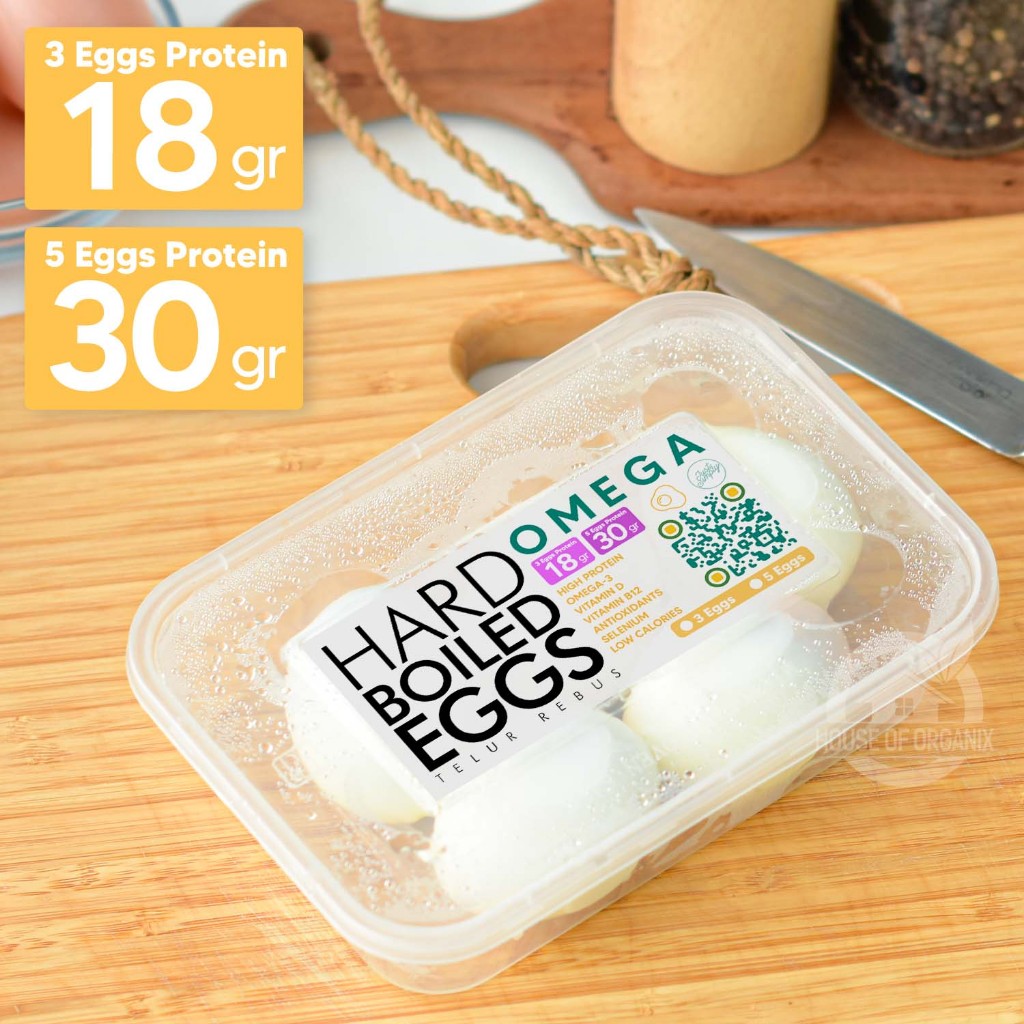 Jual Boiled Omega 3 Whole Egg / Telur Utuh Omega Rebus | Shopee Indonesia