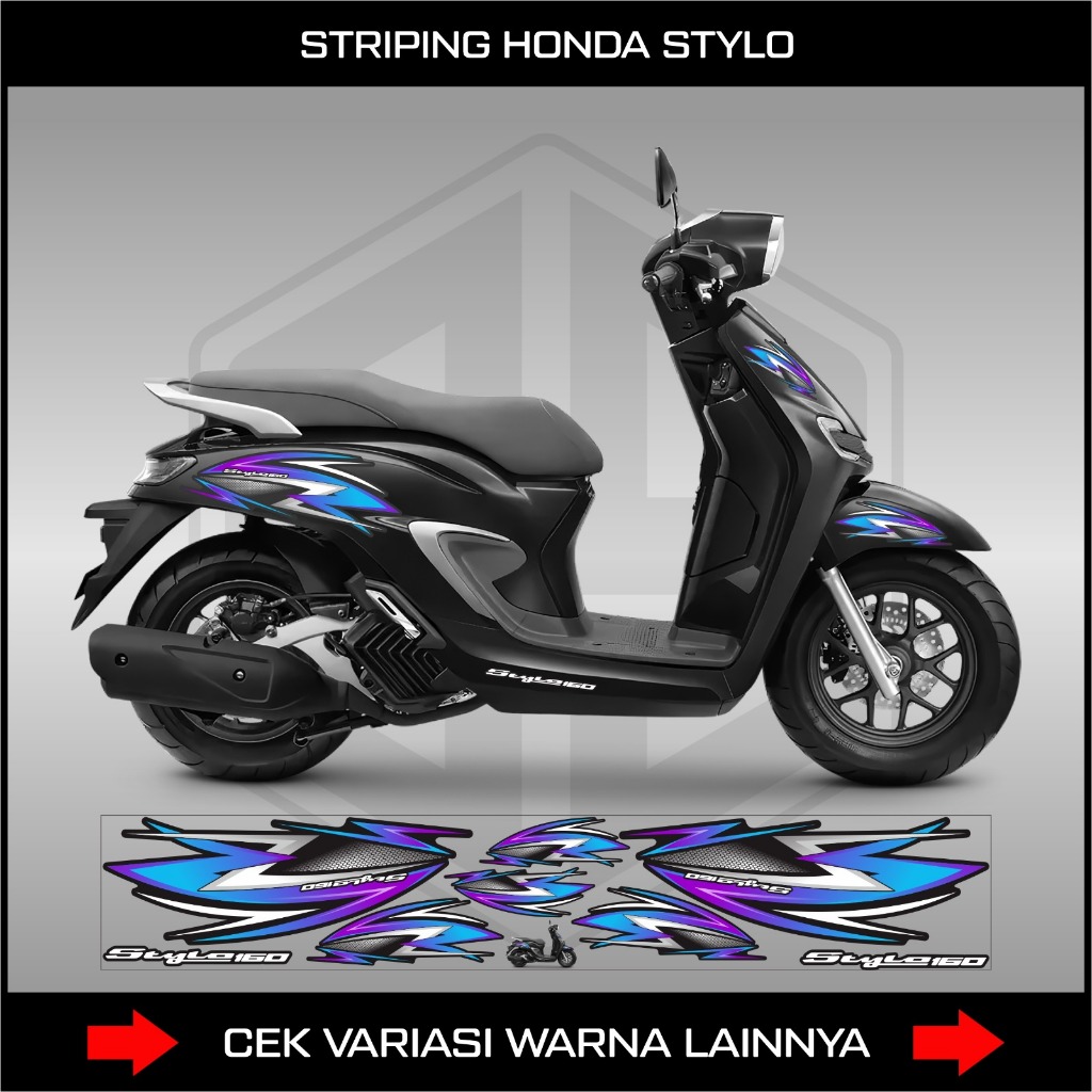 Jual STIKER STRIPING STYLO 160 GRAFIS / STICKER LIST BODY MOTOR HONDA ...