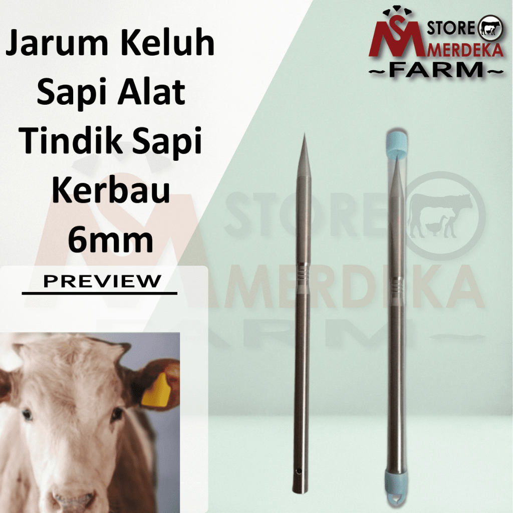 Jual Jarum Keluh Sapi Alat Tindik Sapi Kerbau 6mm | Shopee Indonesia