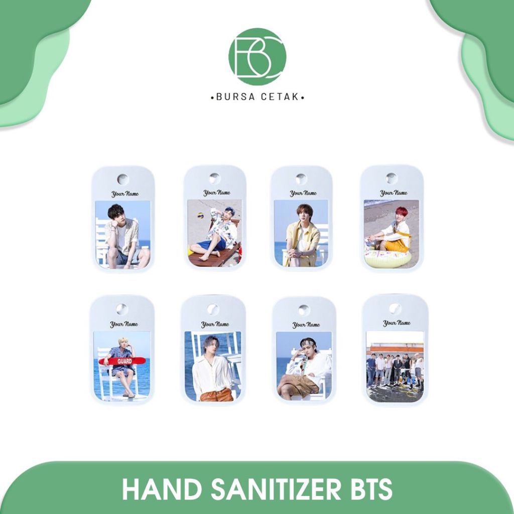 Jual BURSA CETAK - Print Hand Sanitizer BTS ARMY Pocket Spray Custom ...