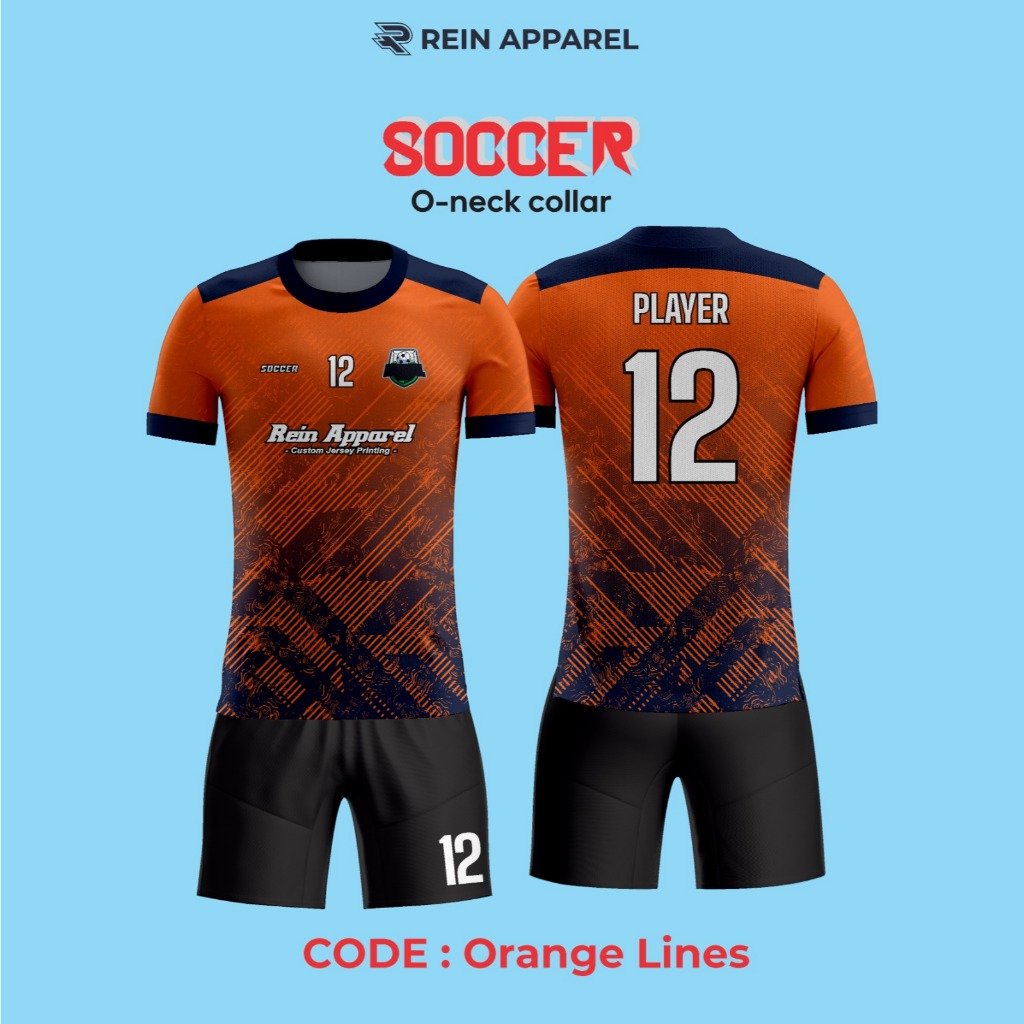 Jual Jersey Sepak Bola Soccer Custom Printing Free Design Nama Nomor ...