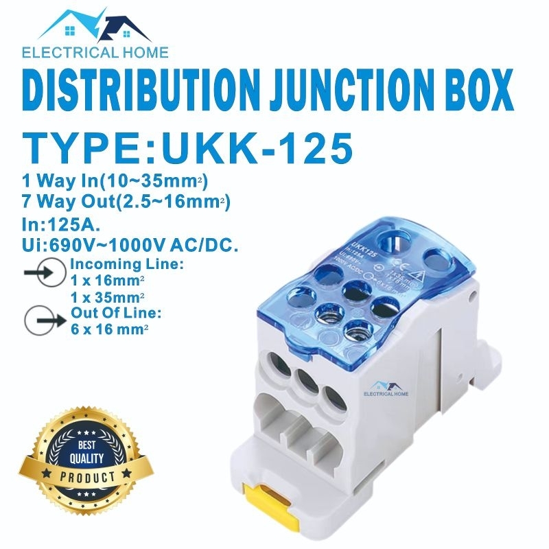 Jual KOTAK DISTRIBUSI TERMINAL MULTI IN 1 / JUNCTION BOX DIN RAIL UKK ...