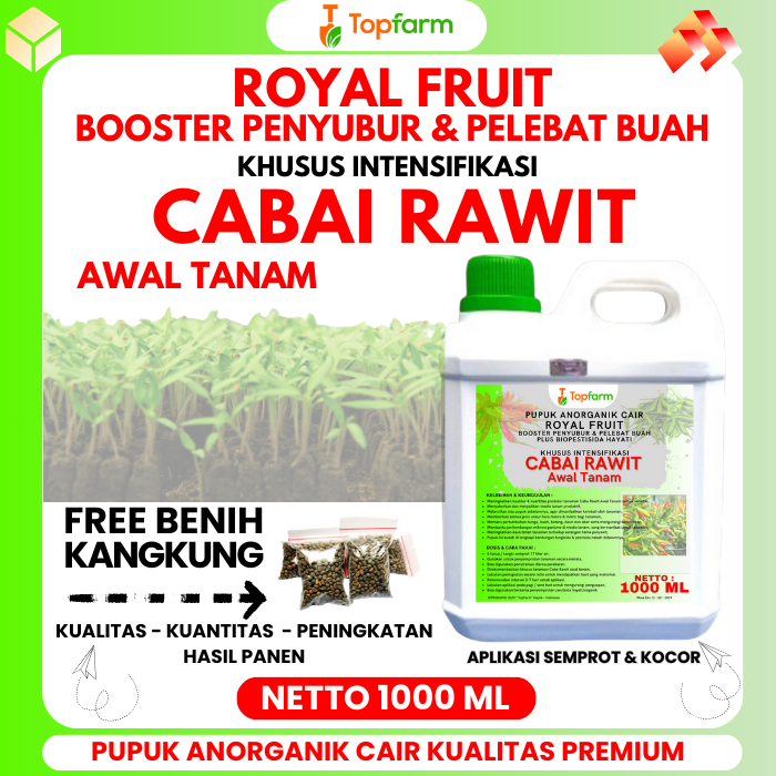 Jual Pupuk Topfarm / Pupuk Cabe Rawit Awal Tanam / Pupuk Buat Tanaman Cabe Rawit / Pupuk Pohon ...