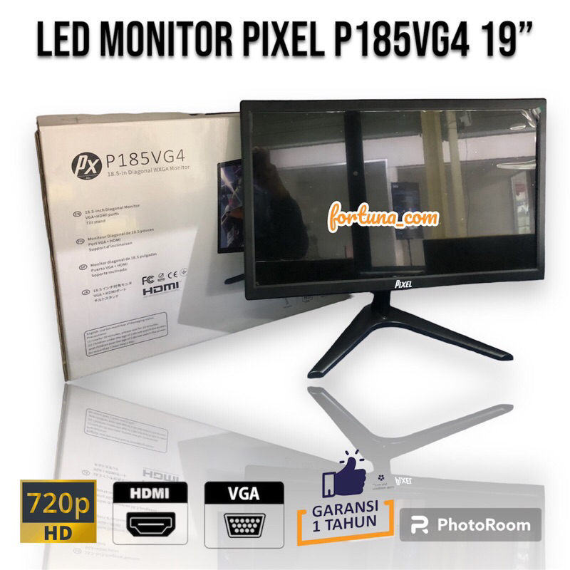 Jual LED MONITOR PIXEL 19” P185VG4 HDMI VGA | Shopee Indonesia