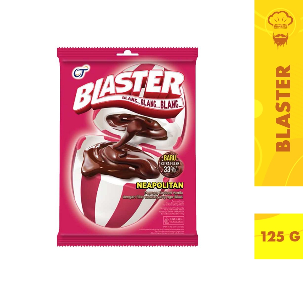 Jual Blaster Neapolitan 1 pack 125 gr Permen Belang Isi Coklat | Shopee ...